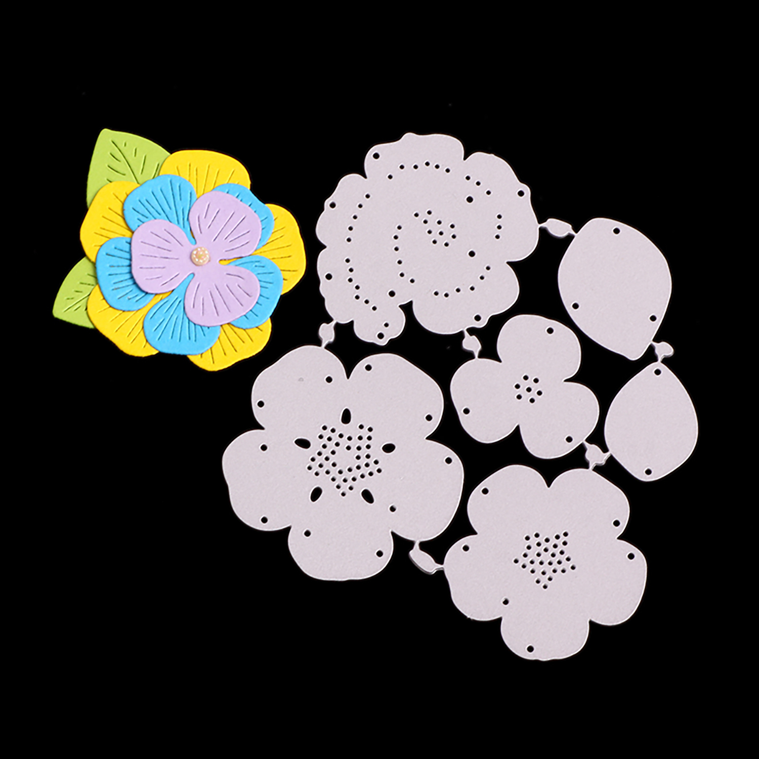 Vyřezávací šablony, květ vícevrstvý | creActive - kreatívny e-shop