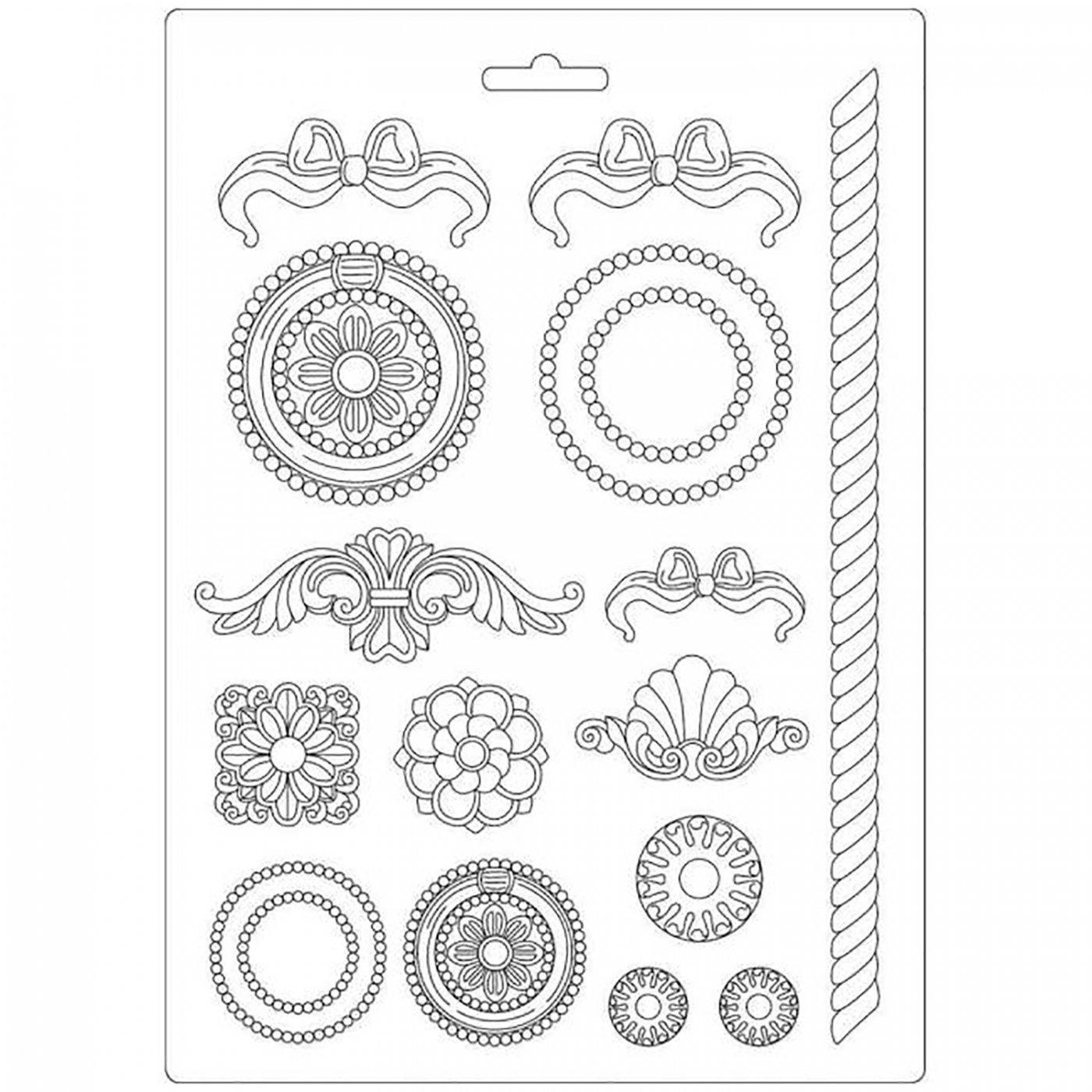 Plastová forma měkká Stamper, A4, Small frames | Pentart | creActive ...